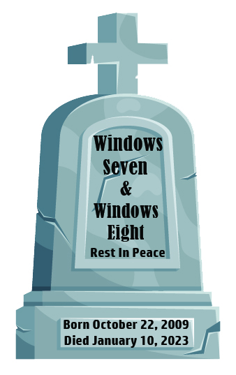 Windows 7 and Windows 8 Have Died